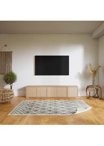 MYCS Lowboard Eiche - Designer-TV-Board: Türen in Eiche - Hochwertige Materialien - 190 x 42 x 34 cm, Komplett anpassbar