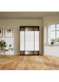 MYCS Aktenregal Weiß - Flexibles Büroregal: Türen in Weiß - Hochwertige Materialien - 154 x 233 x 34 cm, konfigurierbar