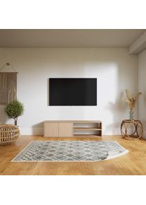 MYCS Lowboard Eiche - Designer-TV-Board: Türen in Eiche - Hochwertige Materialien - 151 x 41 x 34 cm, Komplett anpassbar