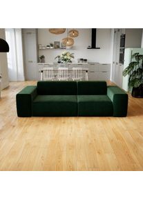 MYCS Sofa 2-Sitzer Samt Tannengrün Samt - Elegantes, gemütliches 2-Sitzer Sofa: Hochwertige Qualität, einzigartiges Design - 241...