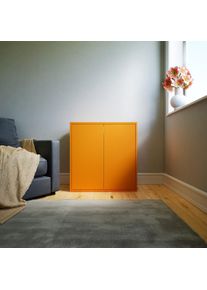 MYCS Kommode Gelb - Design-Lowboard: Türen in Gelb - Hochwertige Materialien - 77 x 79 x 34 cm, Selbst zusammenstellen