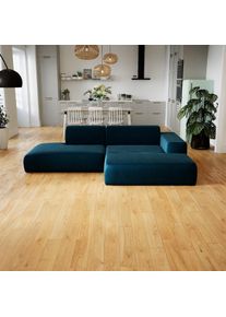 MYCS Sofa 2-Sitzer Samt Nachtblau Samt - Elegantes, gemütliches 2-Sitzer Sofa: Hochwertige Qualität, einzigartiges Design - 270 x...