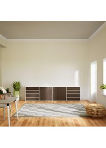 MYCS Sideboard Nussbaum - Sideboard: Schubladen in Nussbaum & Türen in Nussbaum - Hochwertige Materialien - 300 x 79 x 34 cm,...
