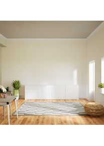 MYCS Sideboard Weiß - Sideboard: Schubladen in Weiß & Türen in Weiß - Hochwertige Materialien - 300 x 81 x 34 cm, konfigurierbar