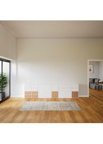 MYCS Sideboard Weiß - Sideboard: Schubladen in Weiß & Türen in Weiß - Hochwertige Materialien - 305 x 80 x 34 cm, konfigurierbar
