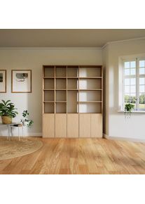 MYCS Aktenregal Eiche - Flexibles Büroregal: Türen in Eiche - Hochwertige Materialien - 192 x 233 x 34 cm, konfigurierbar