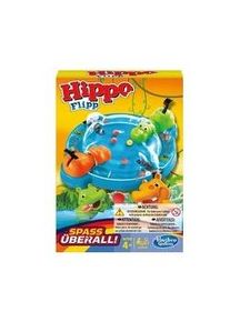 Hasbro B1001100 - Hippo Flip Kompakt, Reaktionsspiel, Reisespiel