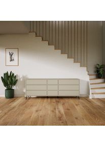 MYCS Sideboard Taupe - Designer-Sideboard: Schubladen in Taupe - Hochwertige Materialien - 190 x 72 x 47 cm, Individuell...