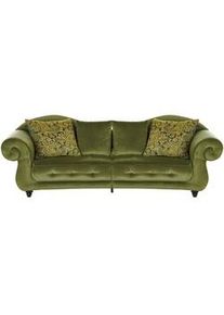 Design Big Sofa grün - Mikrofaser ¦ grün ¦ Maße (cm): B: 288 H: 98 T: 110