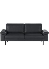 Hülsta hülsta Sofa Sofabank aus Leder HS 450 ¦ schwarz ¦ Maße (cm): B: 198 H: 85 T: 95