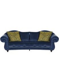 Design Big Sofa blau - Mikrofaser ¦ blau ¦ Maße (cm): B: 288 H: 98 T: 110