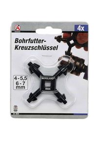 BGS-technic Km Universal-bohrfutter-kreuz-schlüssel Metall Zahnkranz-ø 4-5,5-6-7 Mm Art-nr.: 8625