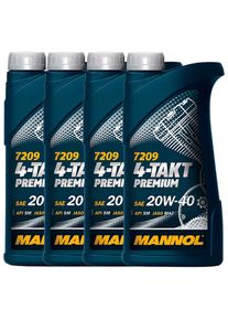 4l Mannol Motoröl 4-takt Premium 7209 20w40 Api Sm Jaso Ma2 Mannol 7209 4-takt Premium Entspricht Folgenden Freigaben Spezifikationen Produkten