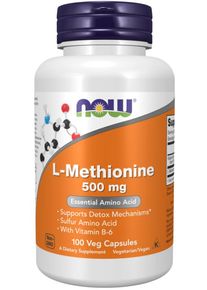 Now Foods, L-Methionin 500 mg - 100 Kapseln (480,00 EUR pro kg)