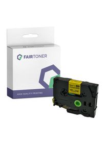 FairToner Kompatibel für Brother P-Touch Cube Pro (TZE-S631) Schriftband 12mm/8m Schwarz auf Gelb