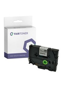 FairToner Kompatibel für Brother P-Touch Cube Pro (TZE-S221) Schriftband 9mm/8m Schwarz auf Weiss