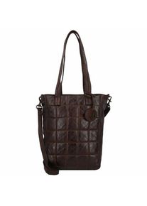 Harbour 2nd New Lines Nuria Schultertasche Leder 28 cm chocolate brown