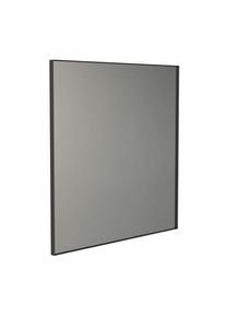 frost - Unu 4143 Spiegel 100x100cm - schwarz/mit schmalem Regalrahmen/T 3cm