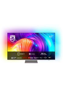 Philips 43PUS8807/12 LED-Fernseher (108 cm/43 Zoll, 4K Ultra HD, Android TV, Smart-TV), silberfarben