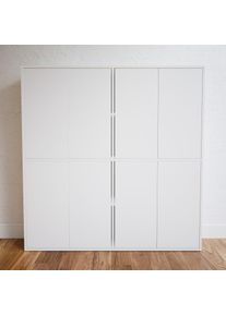 MYCS Highboard Weiß - Elegantes Highboard: Türen in Weiß - Hochwertige Materialien - 151 x 156 x 34 cm, Selbst designen