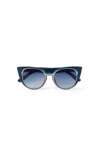 Madeleine Mode MADELEINE Nostalgische Sonnenbrille mit UV-Schutz Damen blau/silberfarben / blau silberfarben