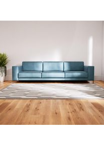 MYCS Sofa 2-Sitzer Samt Pastellblau Samt - Elegantes, gemütliches 2-Sitzer Sofa: Hochwertige Qualität, einzigartiges Design - 288...