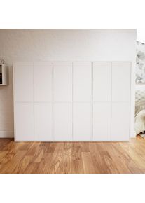 MYCS Highboard Weiß - Elegantes Highboard: Türen in Weiß - Hochwertige Materialien - 226 x 156 x 34 cm, Selbst designen