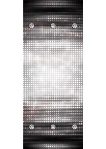 queence Garderobenleiste »Abstrakte Vierecke«, mit 6 Haken, 50 x 120 cm, grau|schwarz|weiß