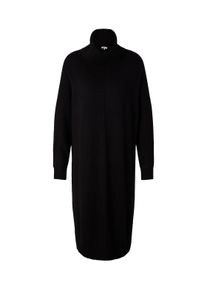 Tom Tailor Damen Lässiges Kleid mit Rollkragen , schwarz, Uni, Gr. 36