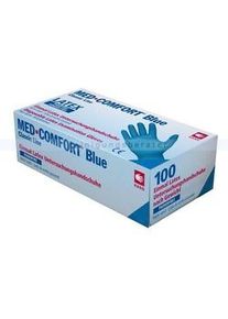 Latexhandschuhe Ampri Med Comfort Blue M 24 cm lange Latexhandschuhe, puderfrei, 100 Stück-Box
