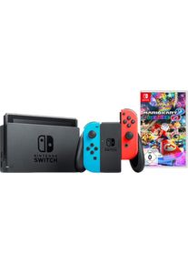 Nintendo Switch Rot/Blau + Mario Kart 8 Deluxe