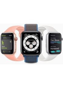 Exzellent: Apple Watch Series 6 Aluminium 44 mm (2020) | GPS | blau | Sportarmband Dunkelmarine