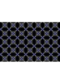 NOTRAX Schmutzfangmatte, Notrax Déco Design™, LxB 1800 x 1200 mm, blau/schwarz
