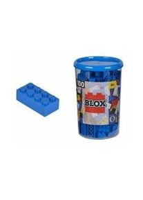 Simba 104118906 - Blox Steine in Dose, Konstruktionsspielzeug, 100, blau