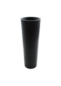 Serralunga - New Pot Maxi Vase/Pflanzgefäß H120cm - schwarz/matt/H x Ø 120x44cm