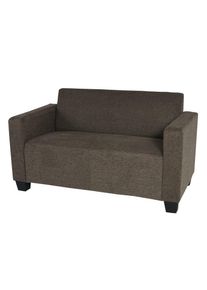 MCW 2er Sofa Couch Moncalieri Loungesofa Stoff/Textil ~ braun