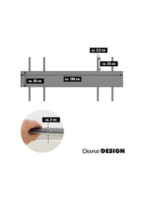 DuneDesign 2x FILZ Bierbank Auflage zum Wenden 180 x28x2cm Polster Bierzeltgarnitur Auflage