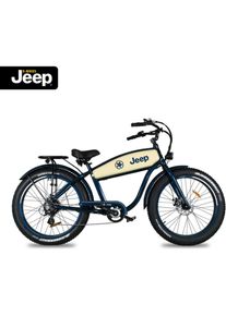 Jeep Cruise E-Bike CR 7005, 26" Laufräder, 7-Gang Shimano Megarange Kettenschaltung, blue