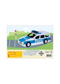 Pebaro Laubsägevorlage Polizeiauto, 3D Figur