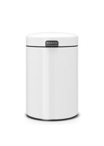 Brabantia Abfallbehälter NEWICON, 3 Liter, Kunststoff Wandabfallbehälter mit hermetischen Verschluss, Farbe: White