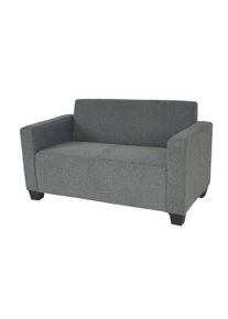 MCW 2er Sofa Couch Moncalieri Loungesofa Stoff/Textil ~ grau
