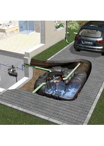 Graf Platin Hausanlage Eco-Plus Zisterne Regenwassertank, 3000 L, begehbar