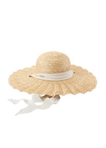 Madeleine Mode MADELEINE Hut mit Zierband Damen natur / hellbraun