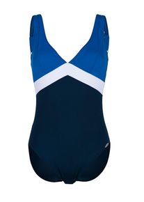 Sunflair Badeanzug mit tiefem V-Ausschnitt, blau, Gr. 46 E