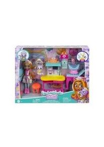 Mattel Enchantimals City Tails Main Street Dr. Carlin Cat & Washer & Hurdle