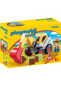 Playmobil® Konstruktions-Spielset Schaufelbagger (70125), Playmobil 123, Made in Europe, bunt