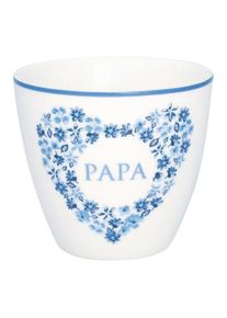 GreenGate Tasse »Latte Cup Papa Heart Blue«
