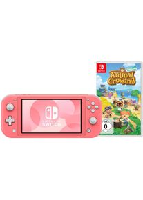 Nintendo Switch Lite Koralle + Animal Crossing New Horizons