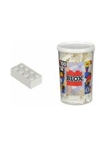 Simba 104118915 - Blox Steine in Dose, Konstruktionsspielzeug, 100, weiß