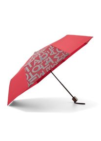 Tom Tailor Unisex Basic Regenschirm mit Textprint, rot, Motivprint, Gr. ONESIZE
